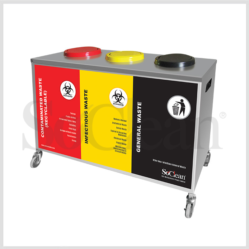 Waste Collection System Manufacturer, Hospital Waste Collection Trolley ...